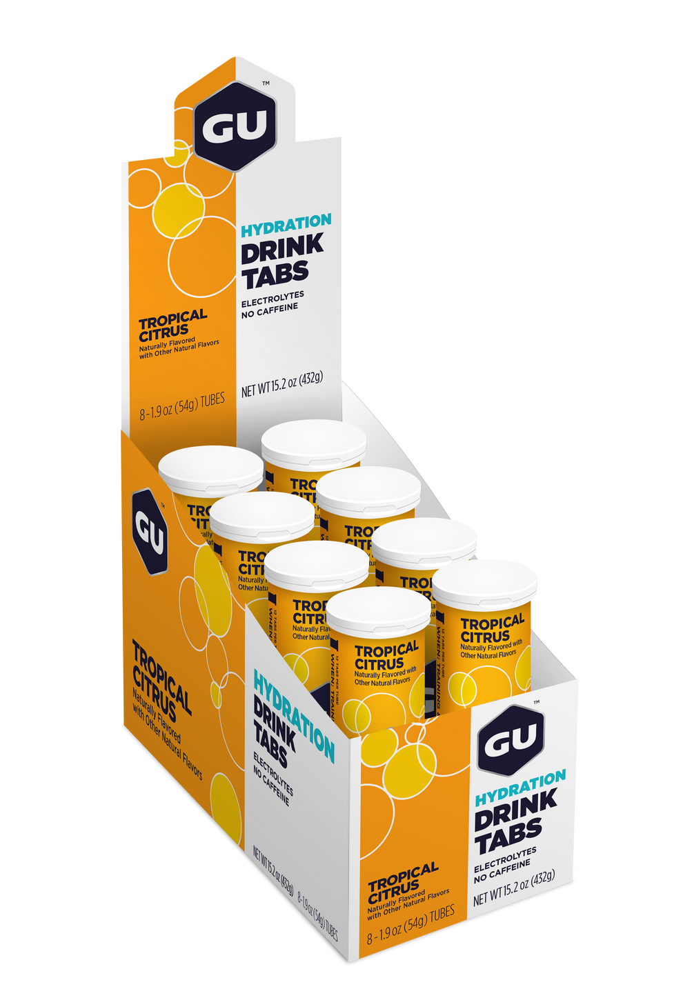 GU Hydration Drink Tablets (Box of 8 Tubes)-Tropical Citrus | iRIDE ...
